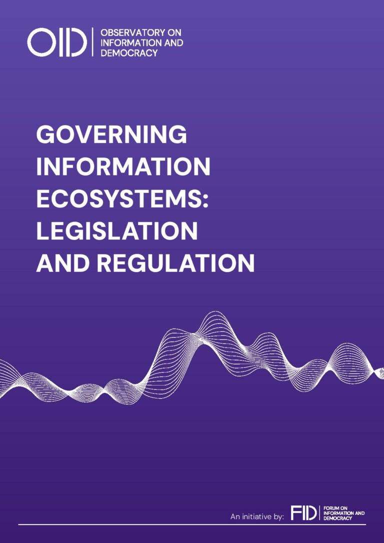 Information ecosystem and troubled democracy - OID